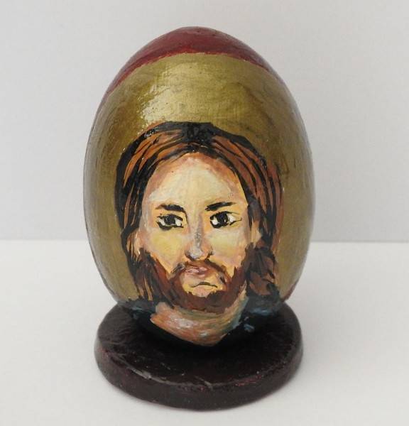 Ou icoana Iisus pictat manual Unicat